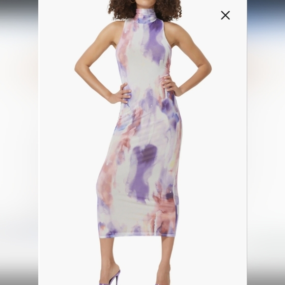 AFRM | Dresses | Afrm Maxi Dress In Violet Watercolor Xl | Poshmark